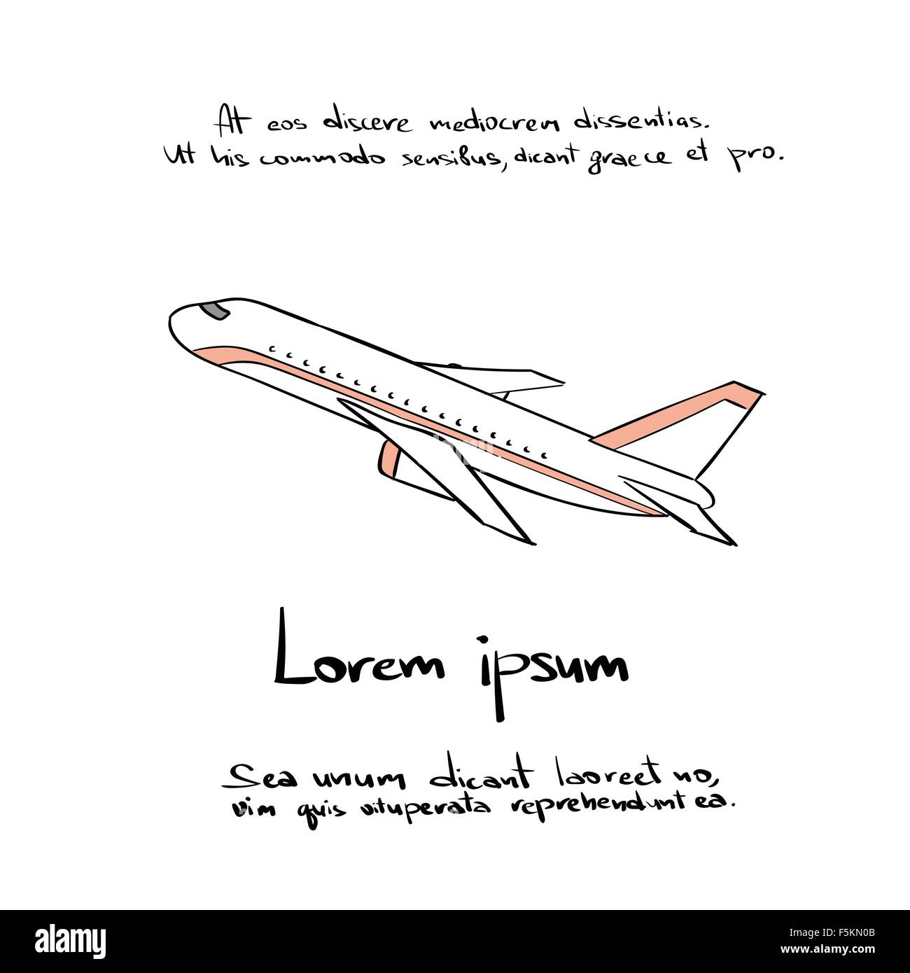 Aircraft Plane Hand Draw Color Icon Vector Stock Vector Image & Art - Alamy