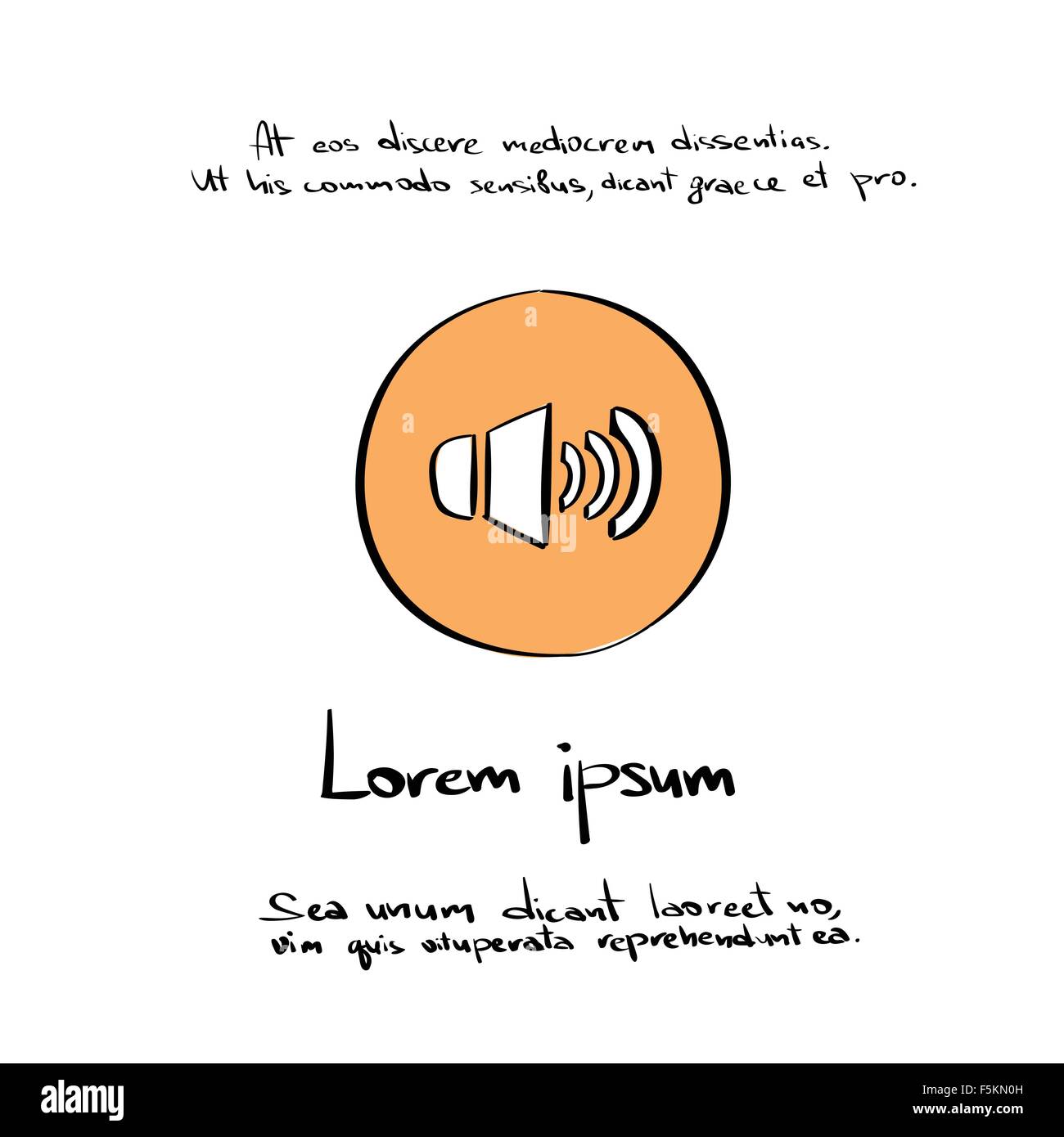 Music Sound Hand Draw Color Icon Vector Stock Vector Image & Art - Alamy