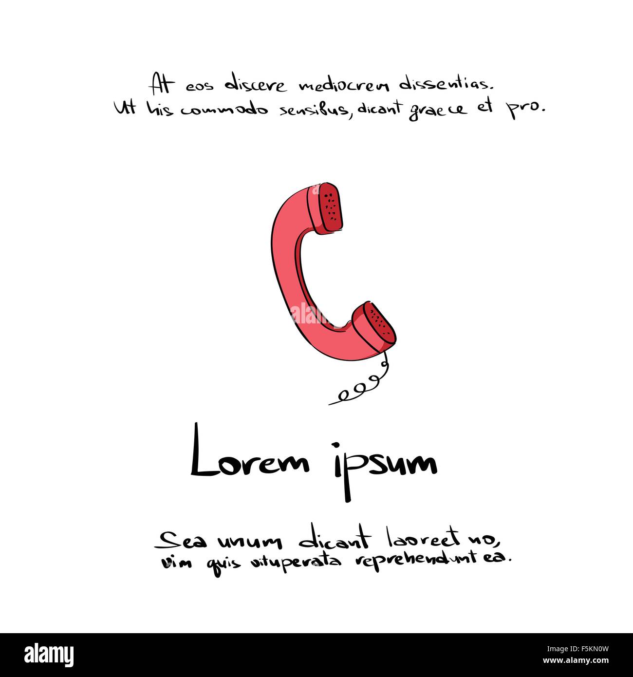 Phone Handset Draw Color Icon Vector Stock Vector Image & Art - Alamy