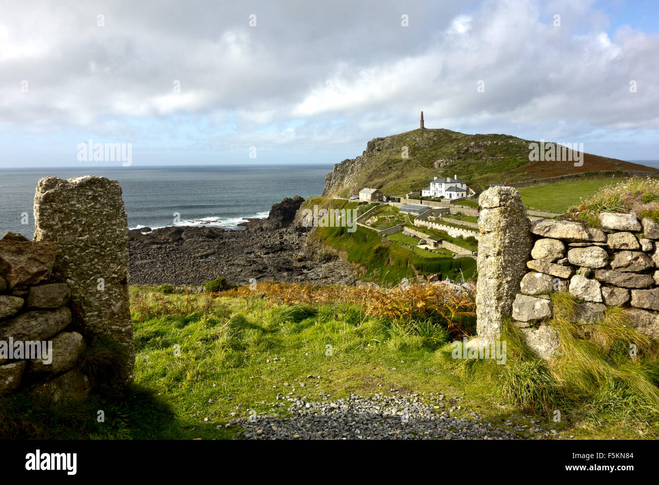 Cape cornwall carn gloose hi-res stock photography and images - Alamy