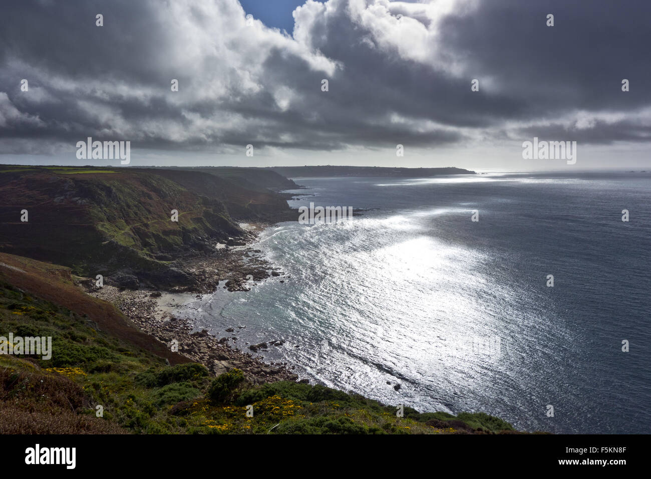 Carn Gloose Penwith coast cliffs Stock Photo - Alamy