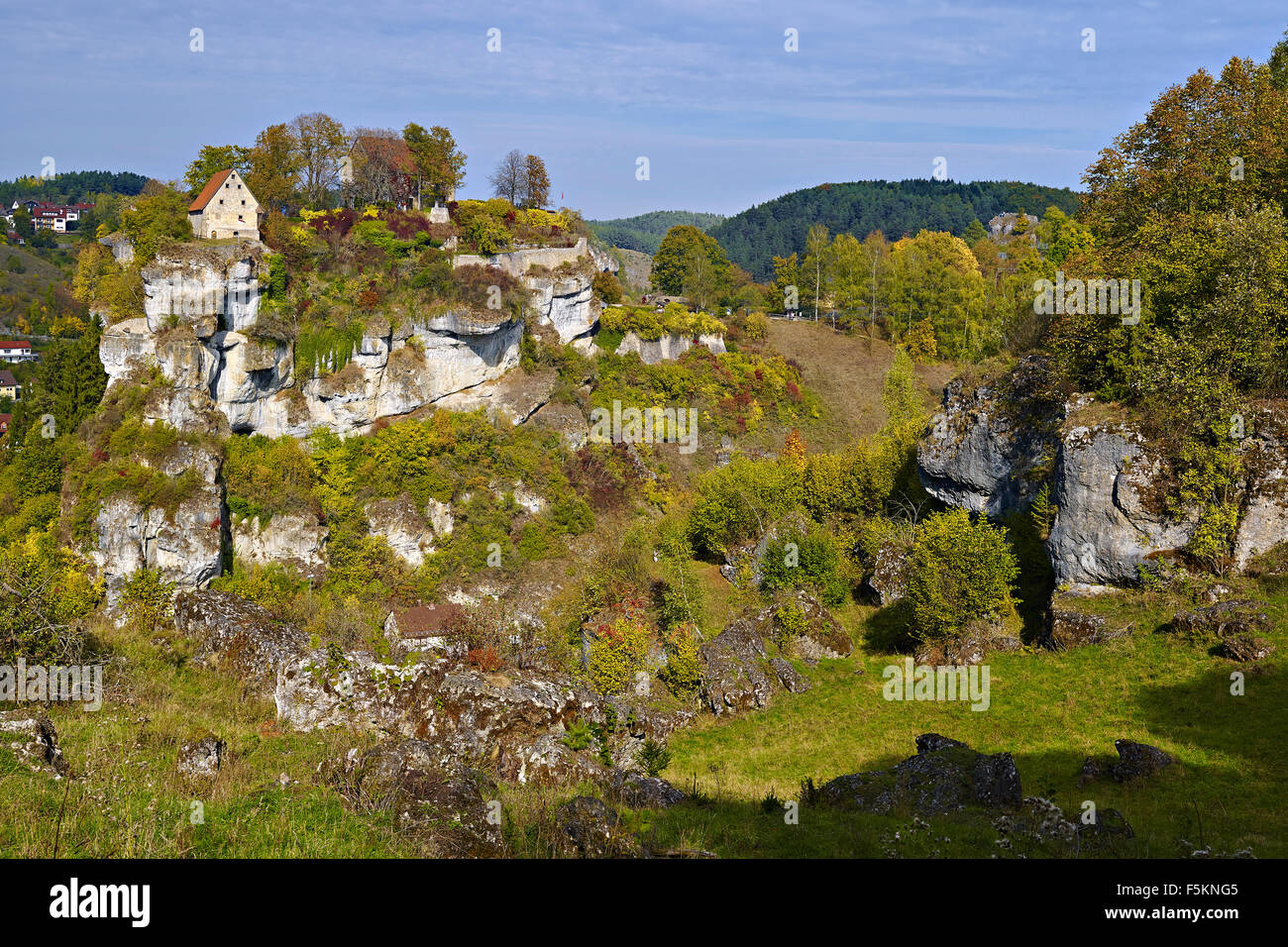Castle Pottenstein, Bavaria, Germany Stock Photo - Alamy
