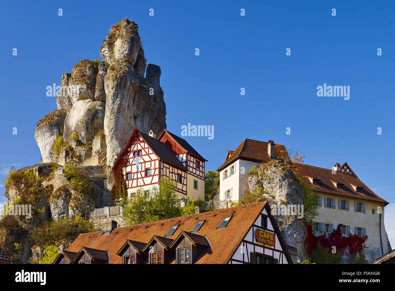 Franconian Switzerland Museum in Tüchersfeld, Bavaria, Germany Stock ...