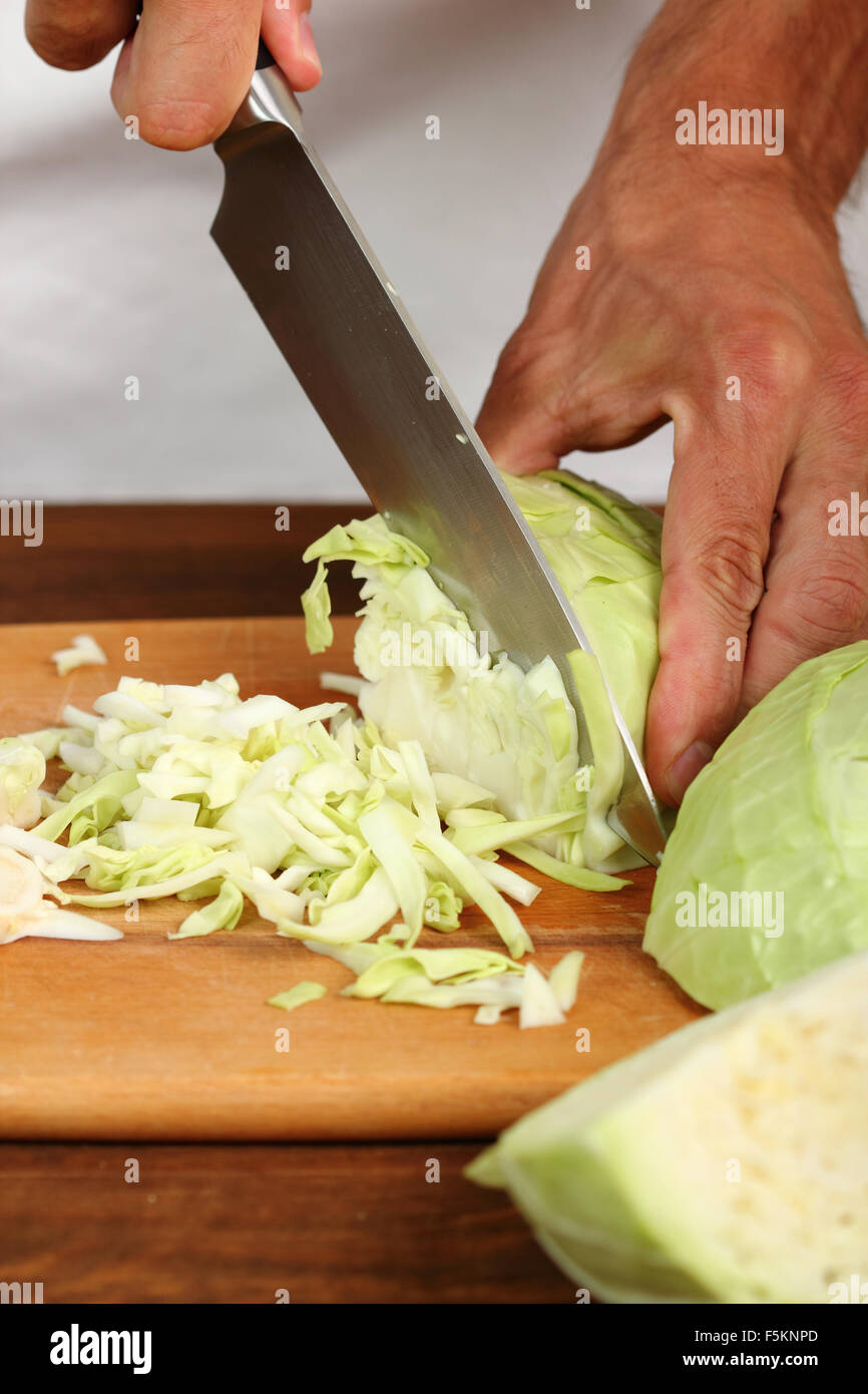 Cooking Cabbage. Cutting Stock Photo - Alamy