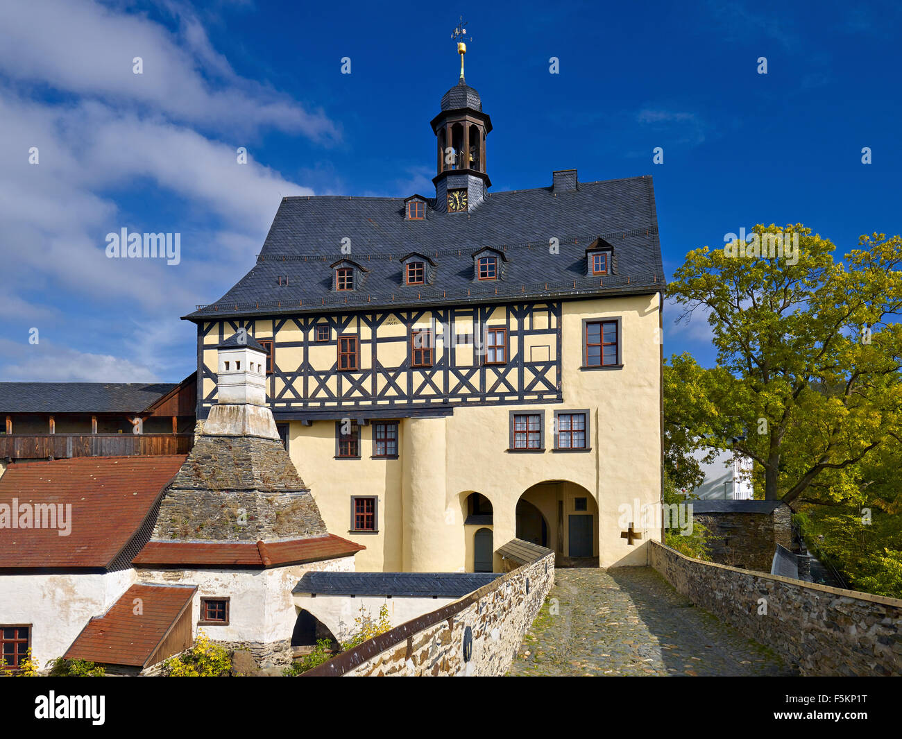 Gatehouse of Burgk Castle, Thuringia, Germany Stock Photo - Alamy