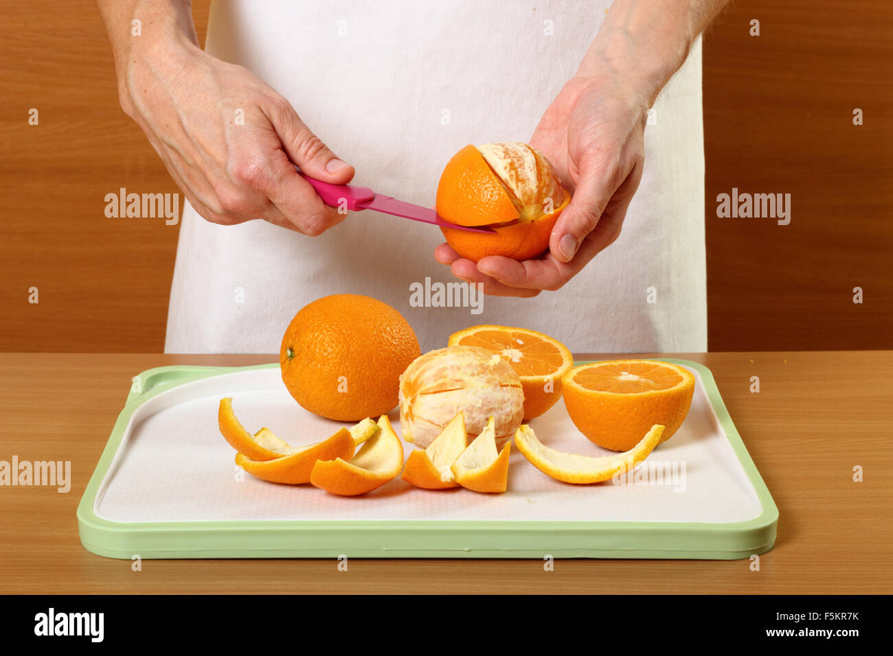 Candied Orange Zest Cooking. Series Stock Photo - Alamy