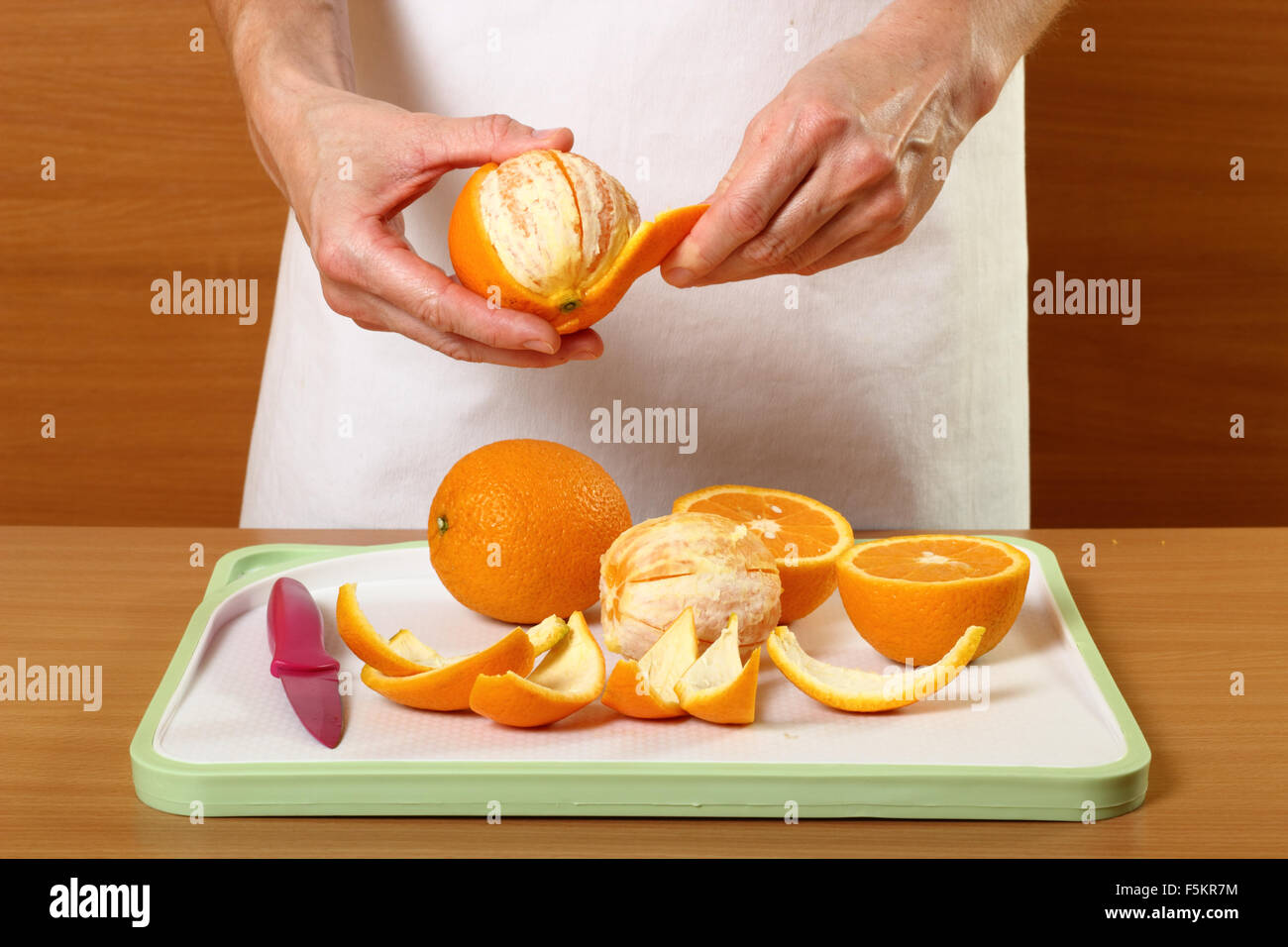 Candied Orange Zest Cooking. Series Stock Photo - Alamy