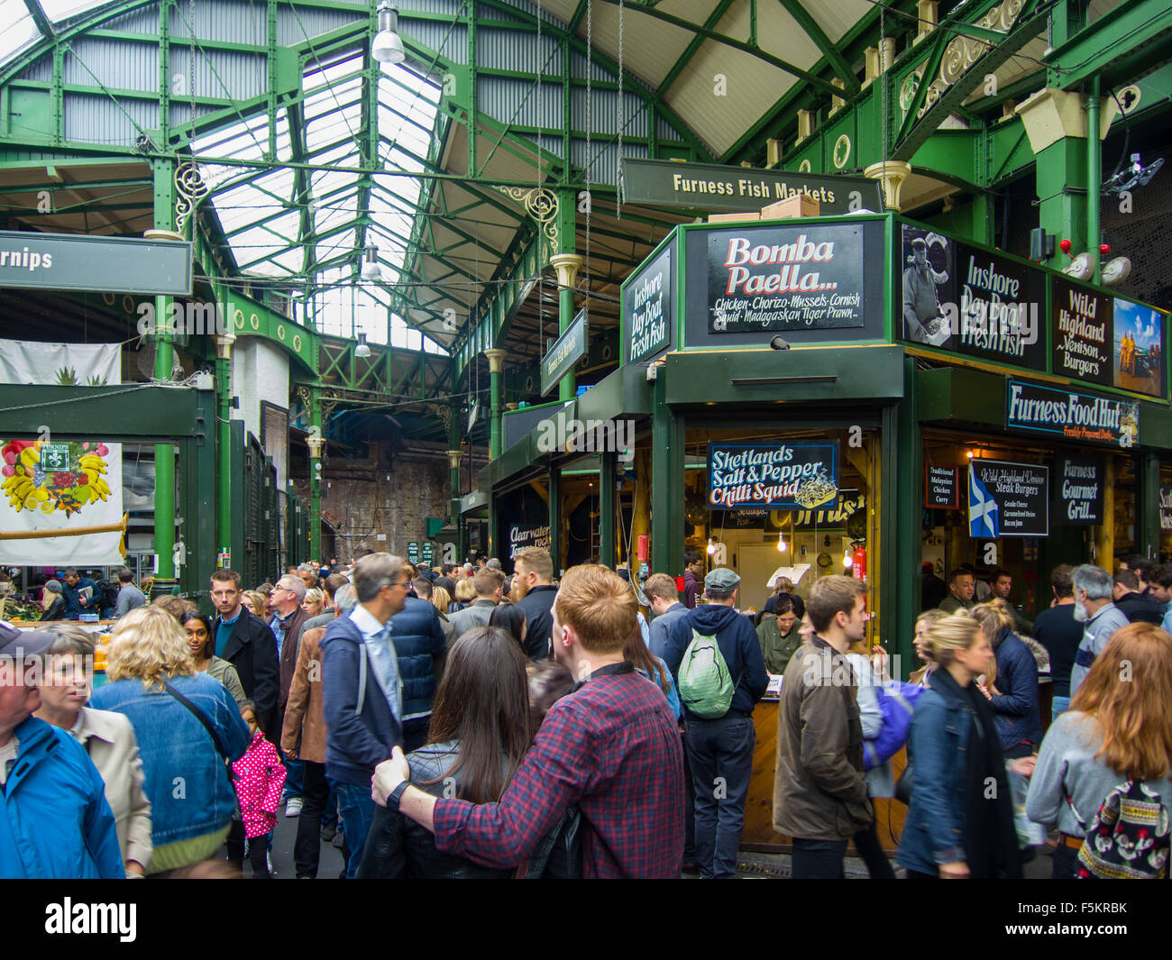 Borough market london crowd hi-res stock photography and images - Alamy