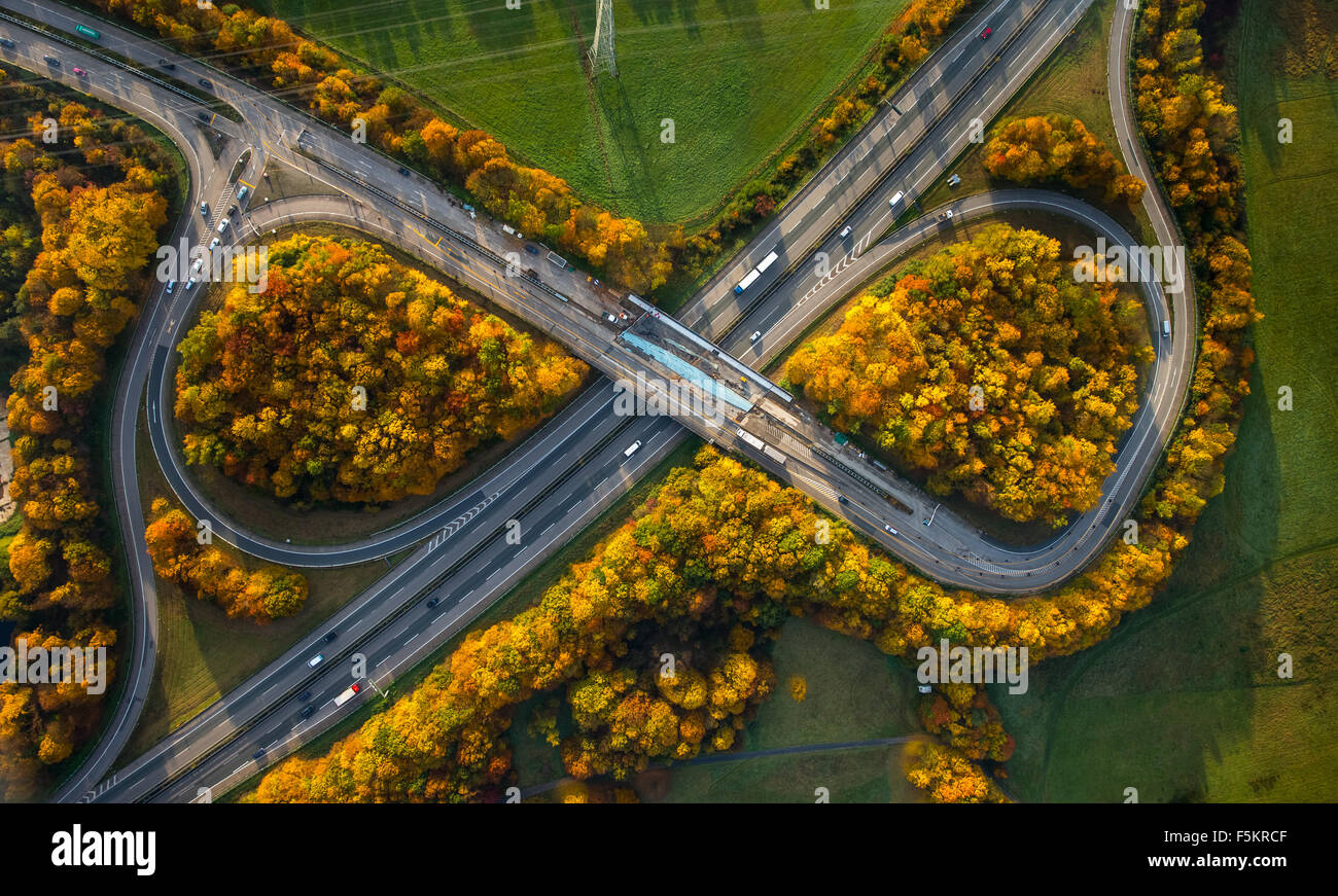 A43, Witten-Herbede, bridge alternate exit, motorway, Witten, bridge ...