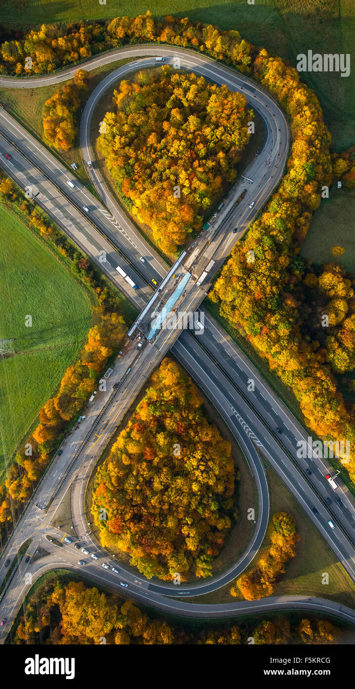 A43, Witten-Herbede, bridge alternate exit, motorway, Witten, bridge ...