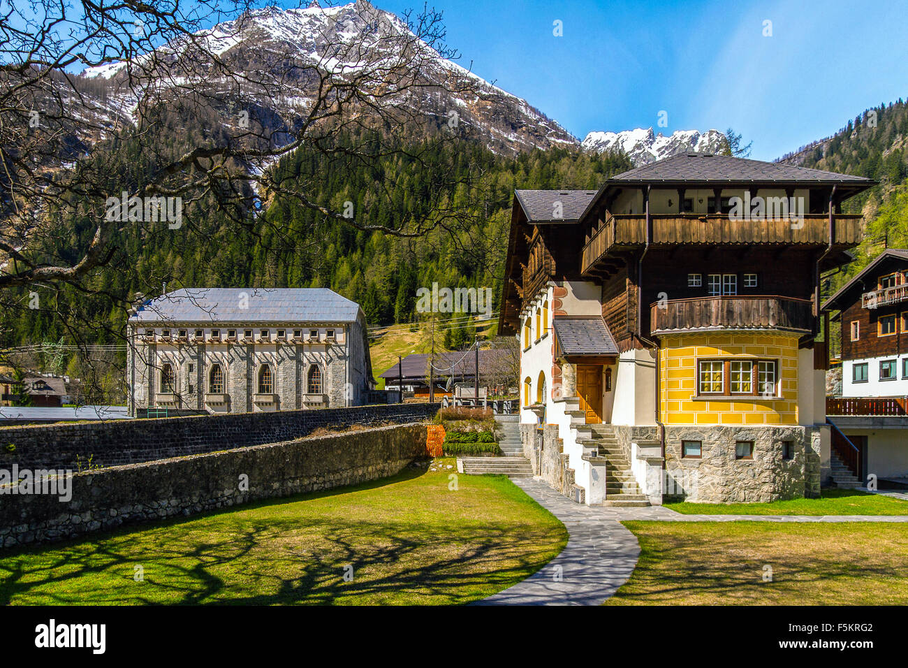 Italy Piedmont Val Formazza Power Station of Valdo - Villetta Enel ...