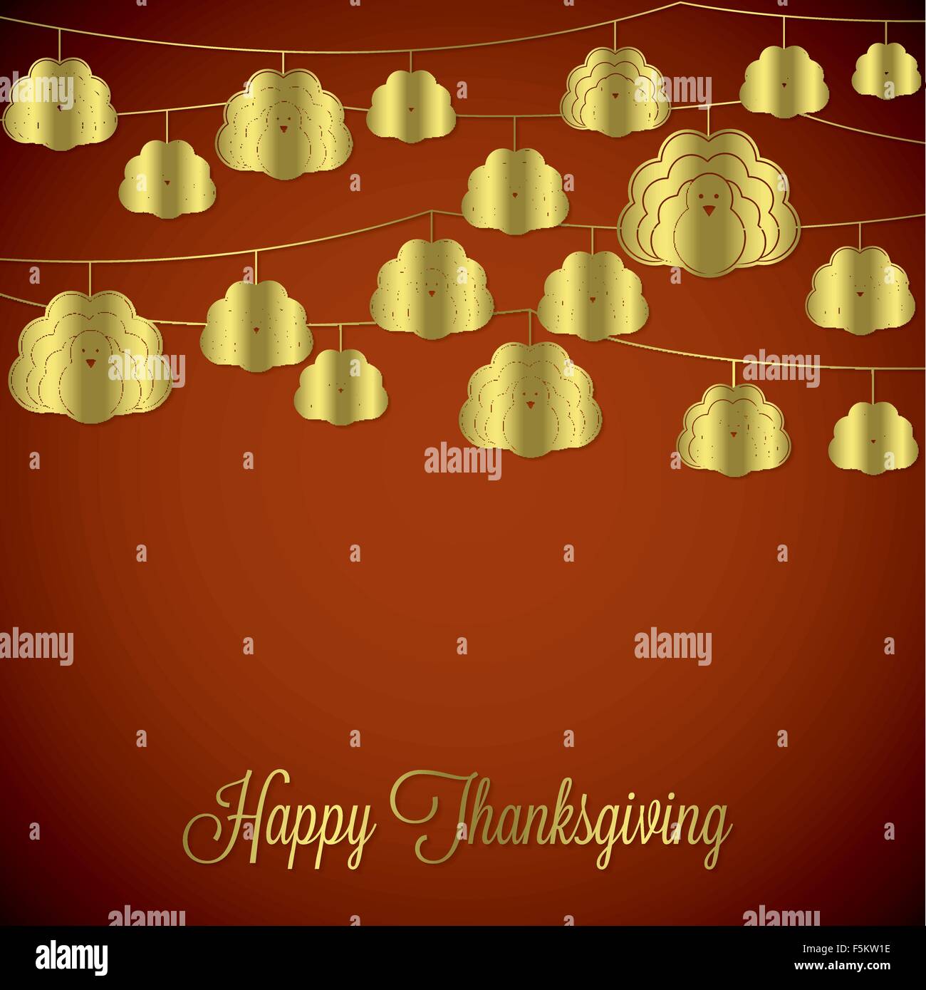 String Happy Thanksgiving card in vector format Stock Vector Image ...