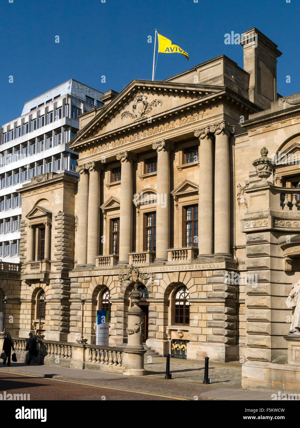 Edwardian building of Surrey House, Offices of Aviva, (Norwich Union ...