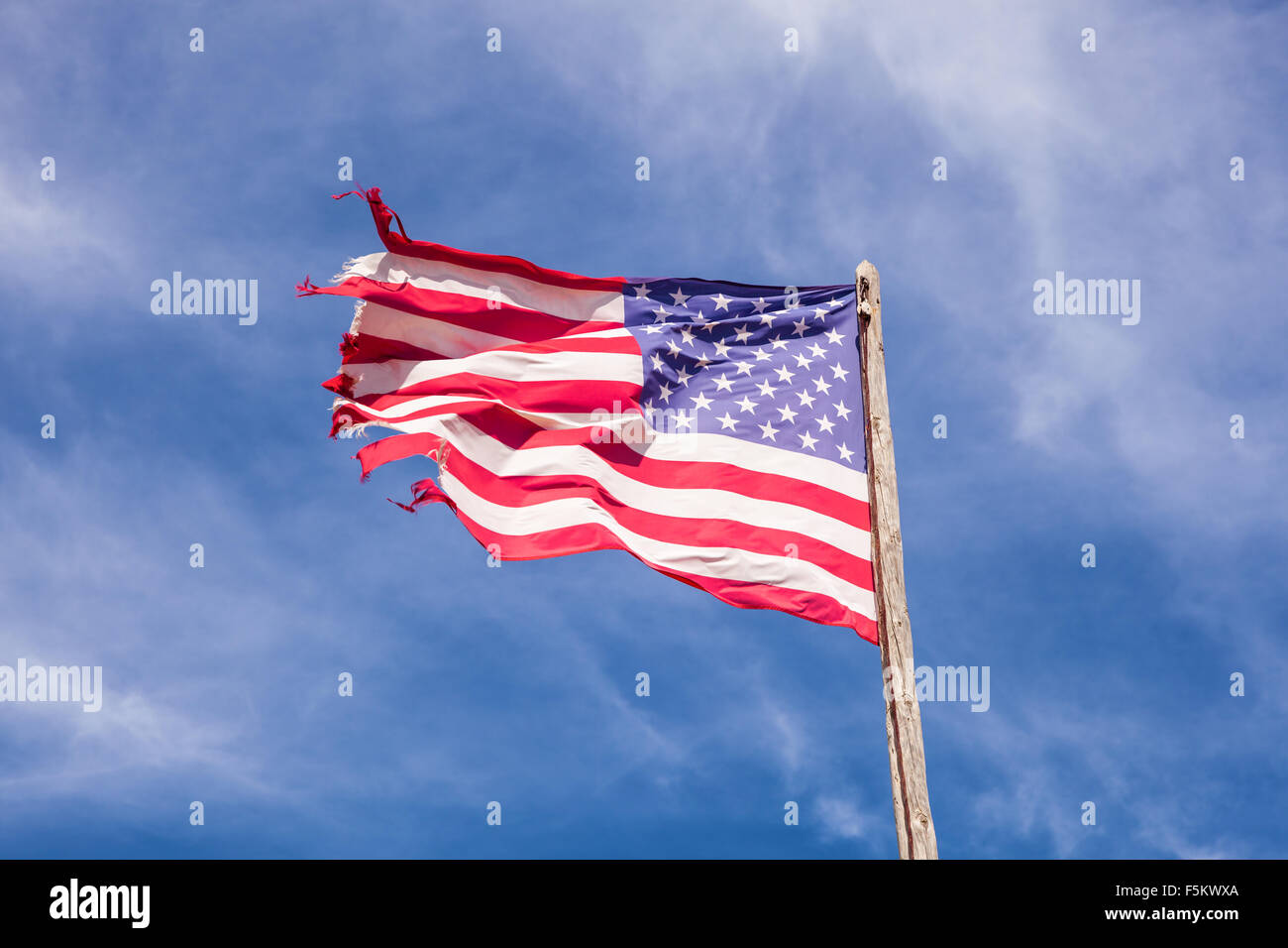 Us flag waving hi-res stock photography and images - Alamy