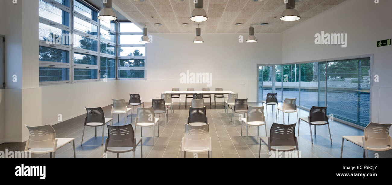 Conference room and multipurpose room com splendid forest views Stock ...