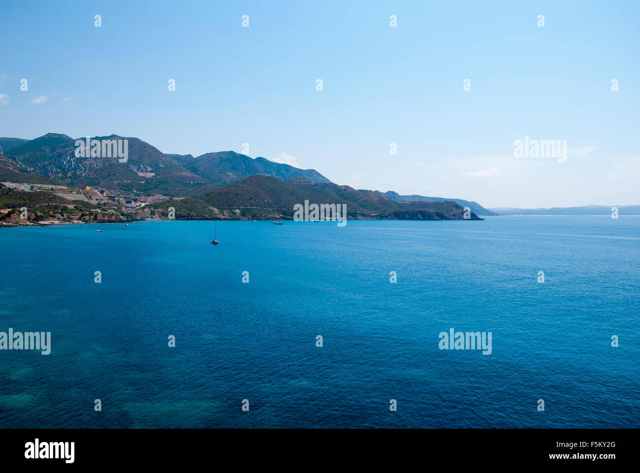 Coastal Landscape. Scene of Masua's sea stack daily in summertime ...