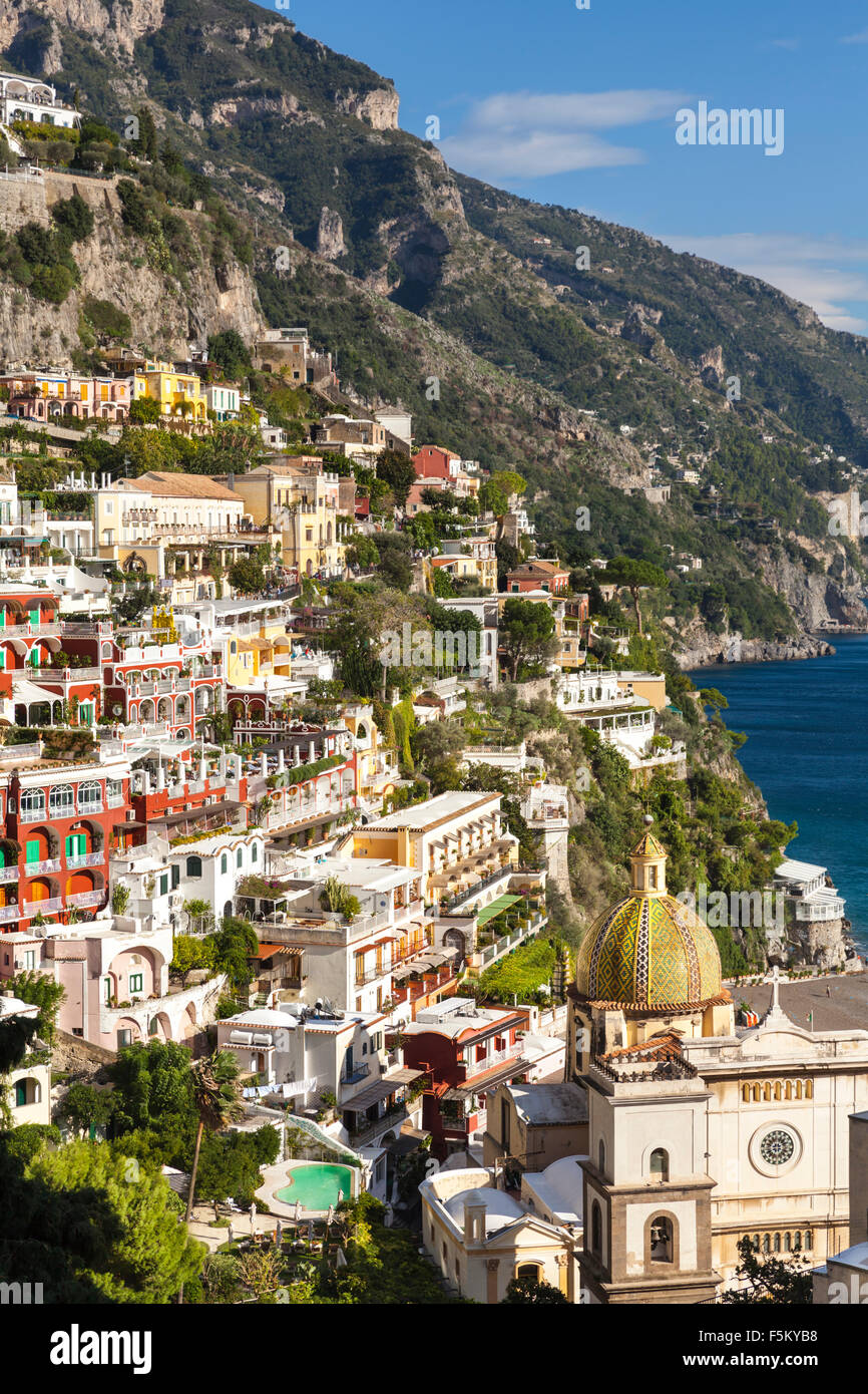 Positano on the Amalfi Coast in Campania, Italy Stock Photo - Alamy