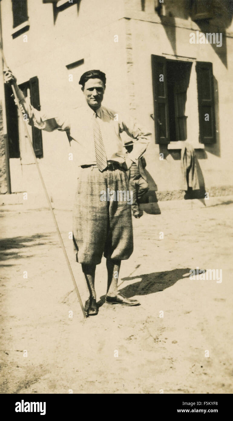 A man with his knickerbockers, Italy Stock Photo - Alamy