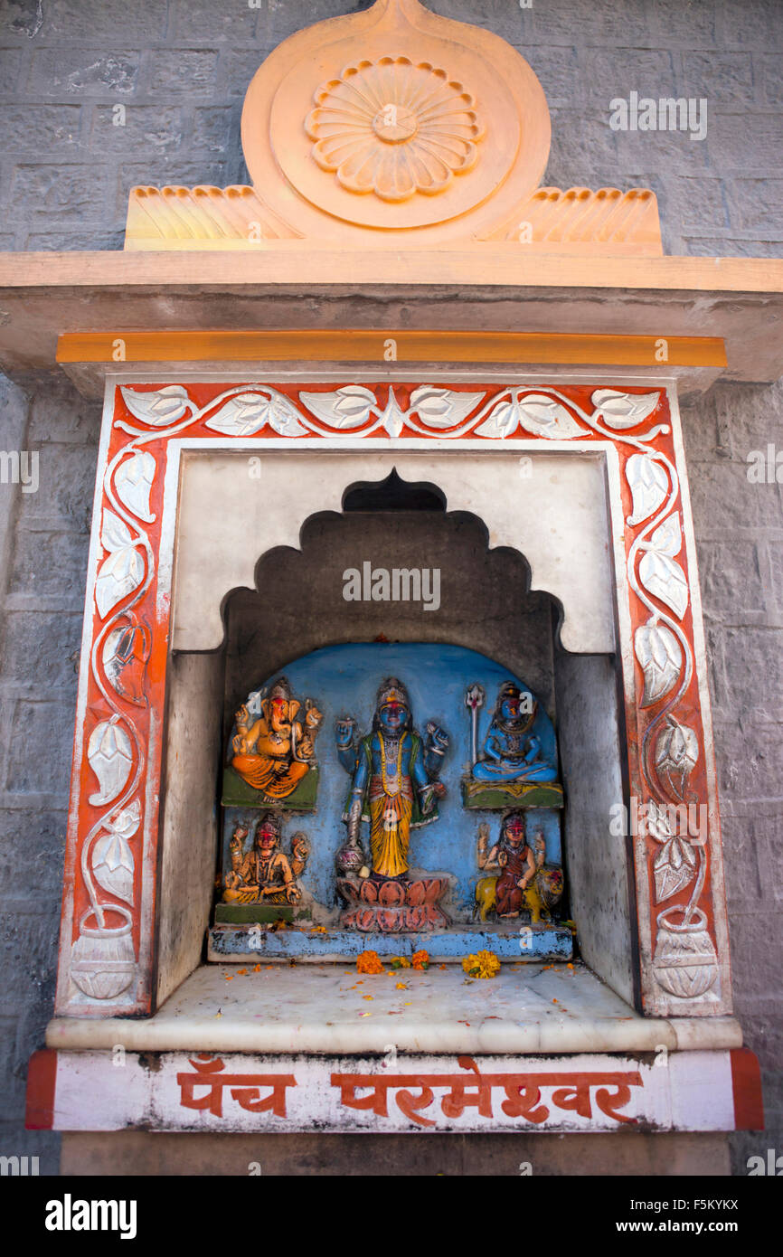 Panch parmeshwar idol, chamunda devi temple, himachal pradesh, india ...