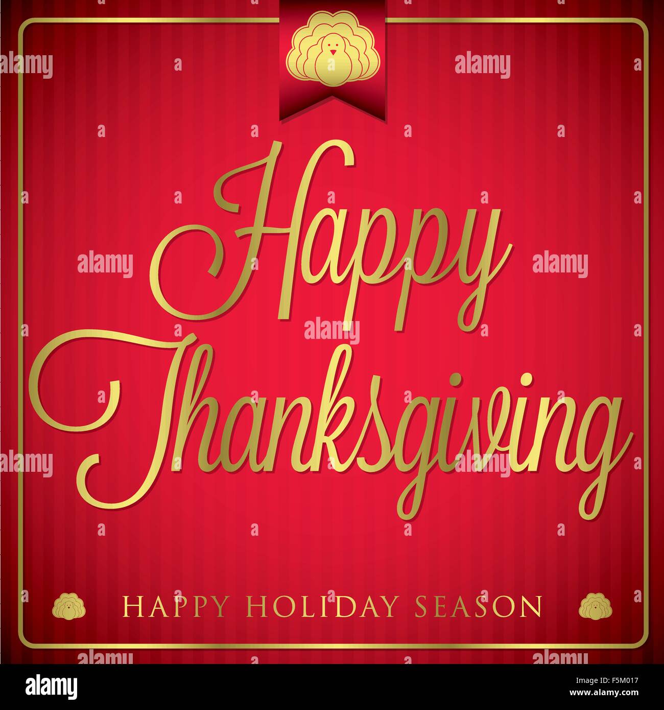 Happy Thanksgiving typographic card in vector format Stock Vector Image ...