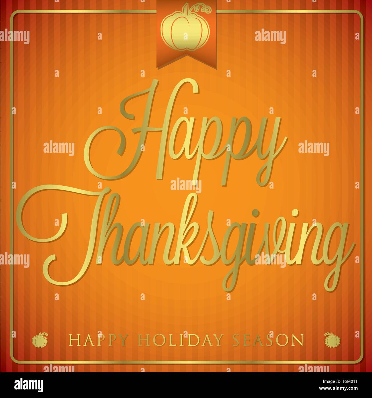 Happy Thanksgiving typographic card in vector format Stock Vector Image ...
