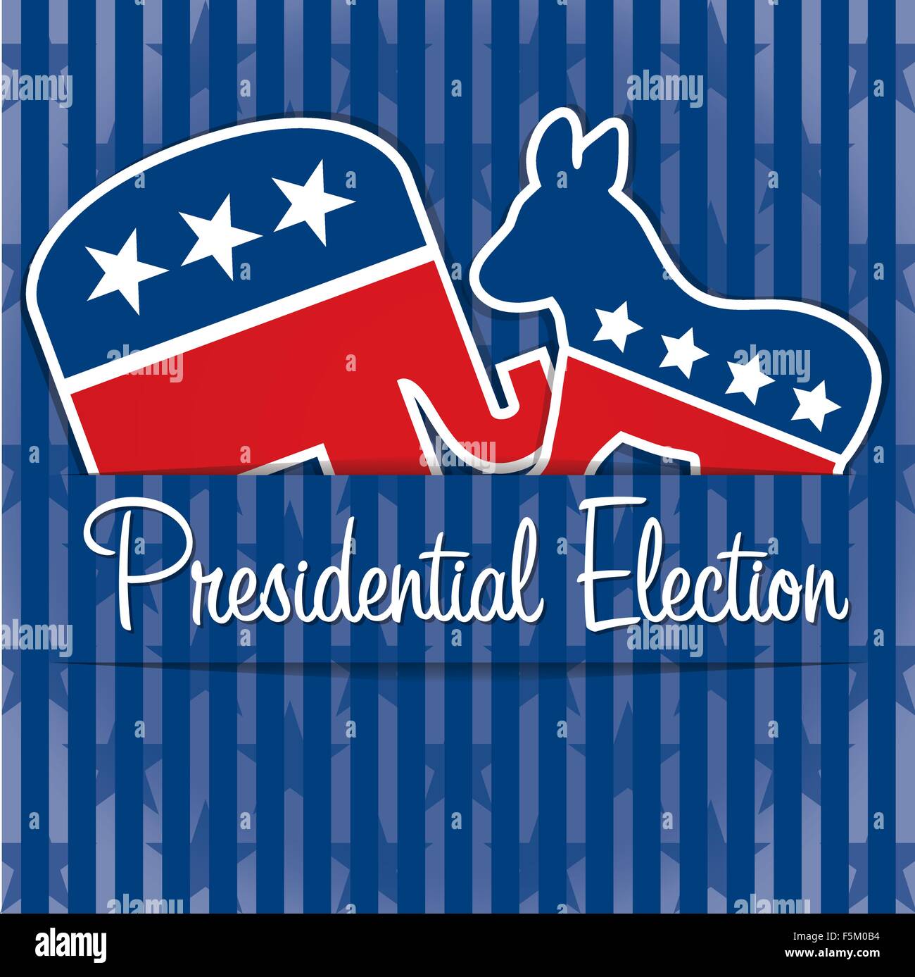 American presidential election card/poster in vector format Stock ...