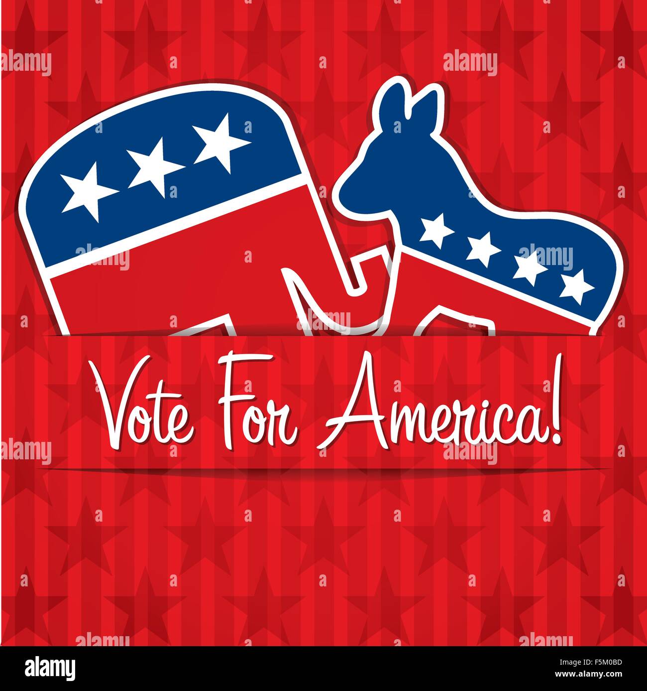 American presidential election card/poster in vector format Stock ...
