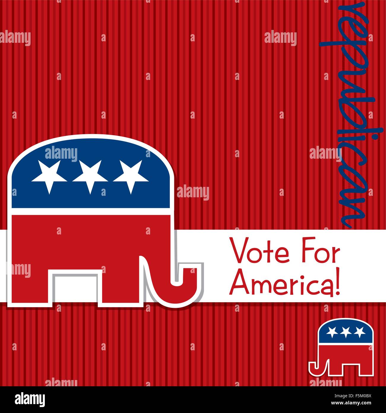American presidential election card/poster in vector format Stock ...