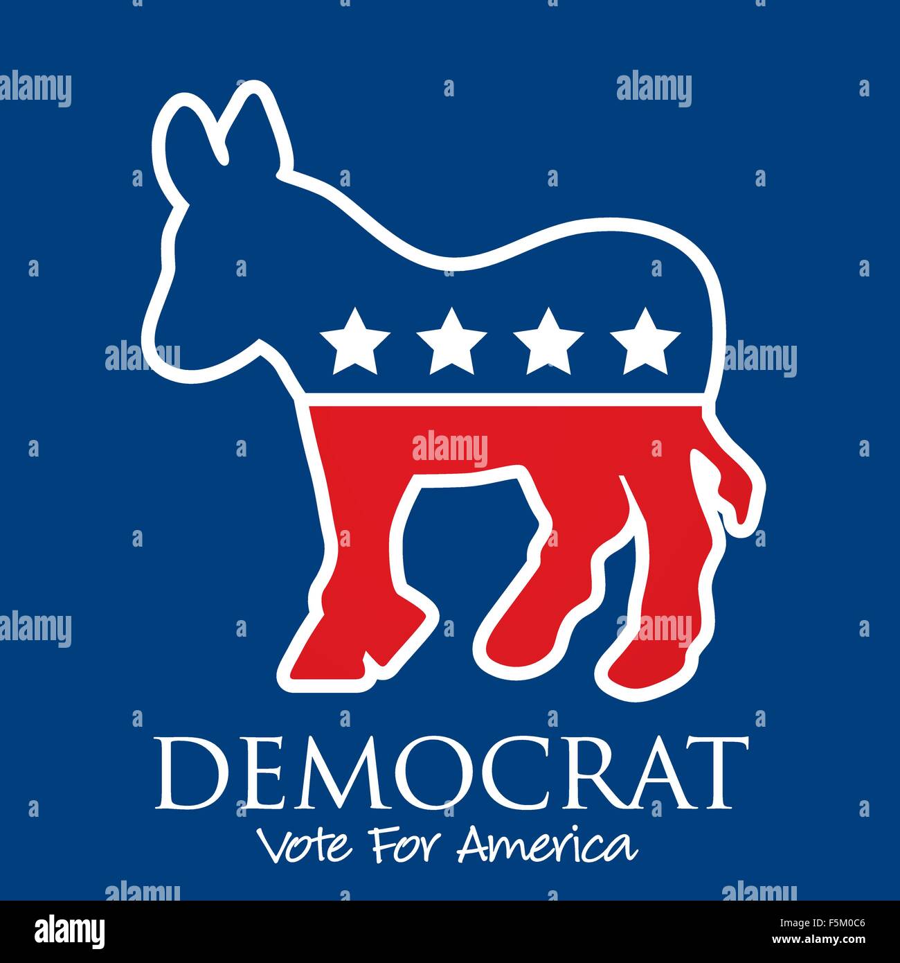 Democratic party rally in Stock Vector Images - Alamy