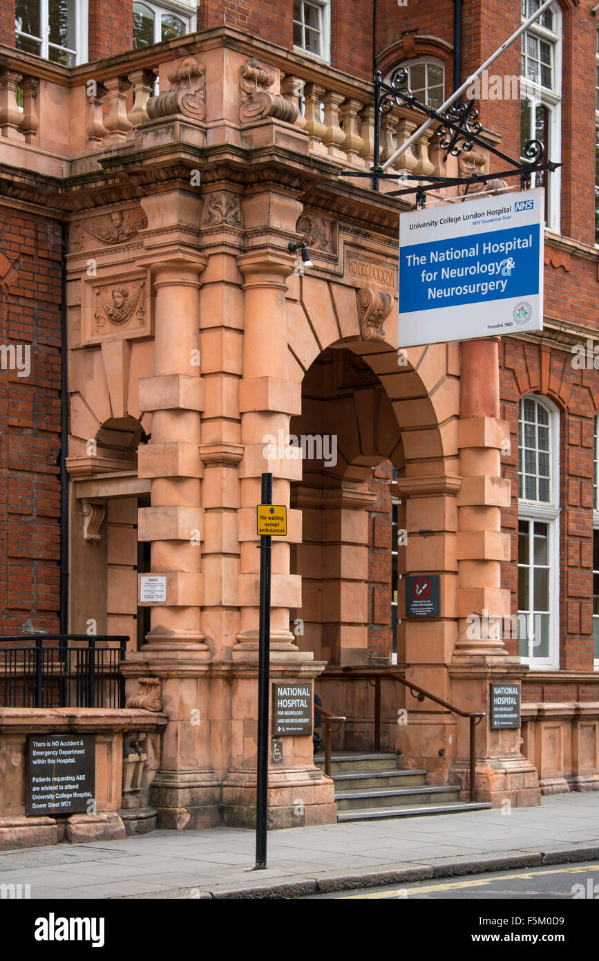National Hospital for Neurology & Neurosurgery main entrance Stock ...