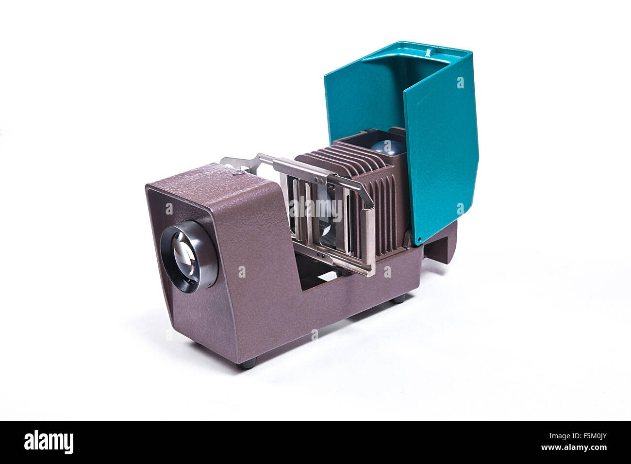 Vintage filmstrip projector on the white background. Old projector for ...