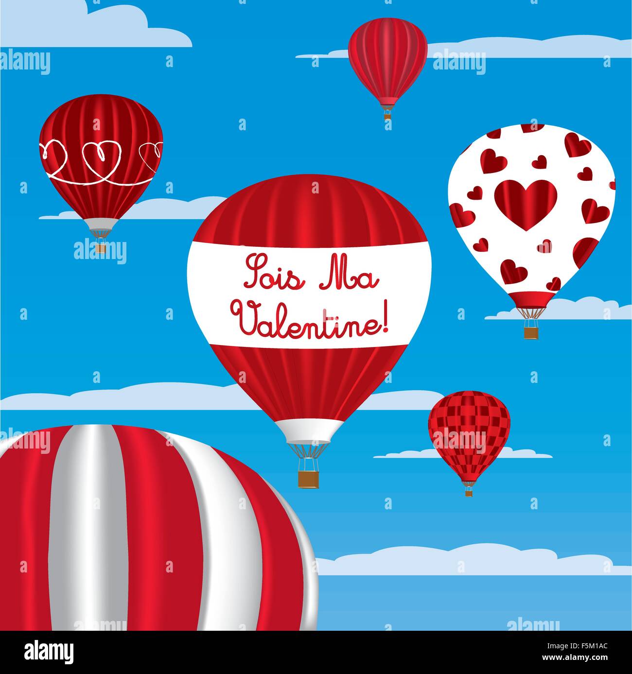 Balloon Valentine's Day card in vector format Stock Vector Image & Art ...