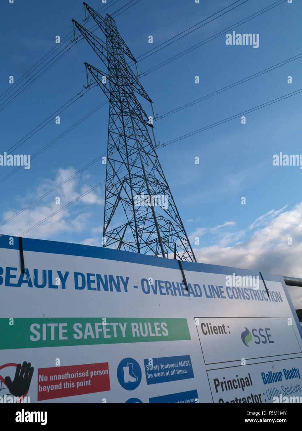 Beauly to Denny power line near Amulree Stock Photo - Alamy