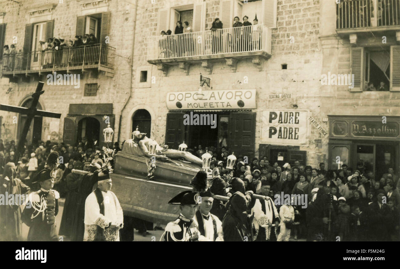 Procession through the streets of Molfetta, Italy Stock Photo - Alamy