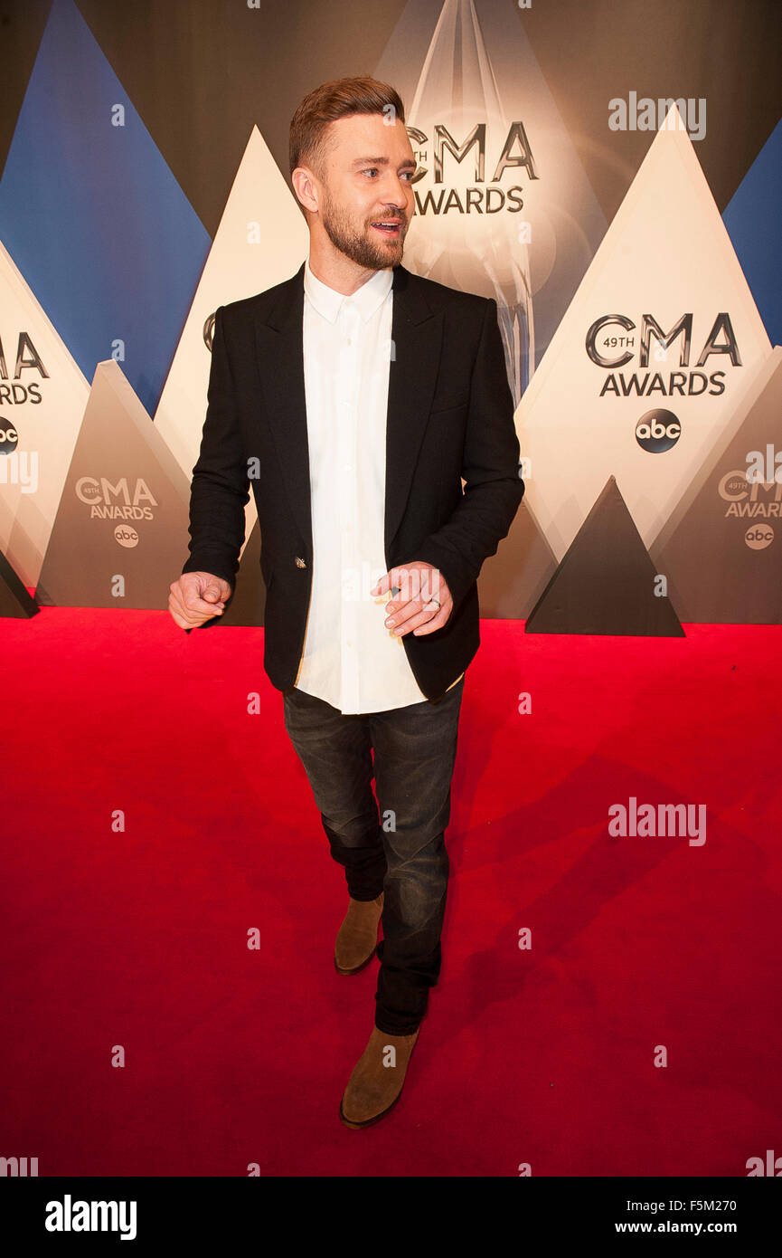 Nov. 4, 2015 - Nashville, Tennessee; USA - Musician JUSTIN TIMBERLAKE ...
