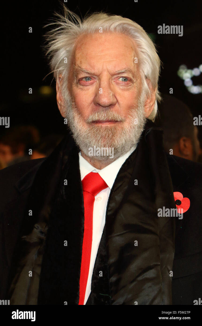 London.UK. Donald Sutherland at the The Hunger Games - Mockingjay Part ...