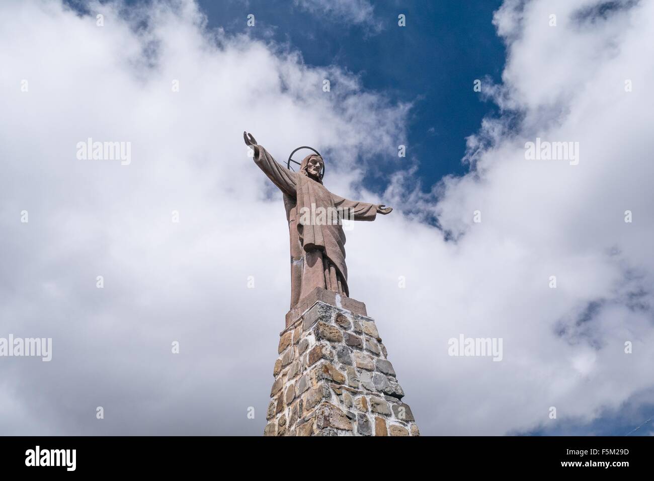 Christ Statue in Bolivia Stock Photo - Alamy