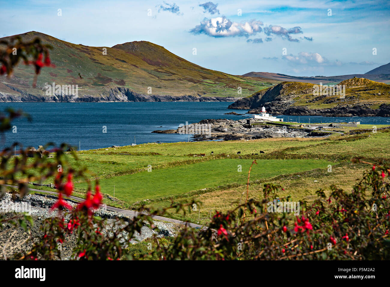 Cromwell Point on Valencia island lighthouse county Kerry Ireland Stock ...