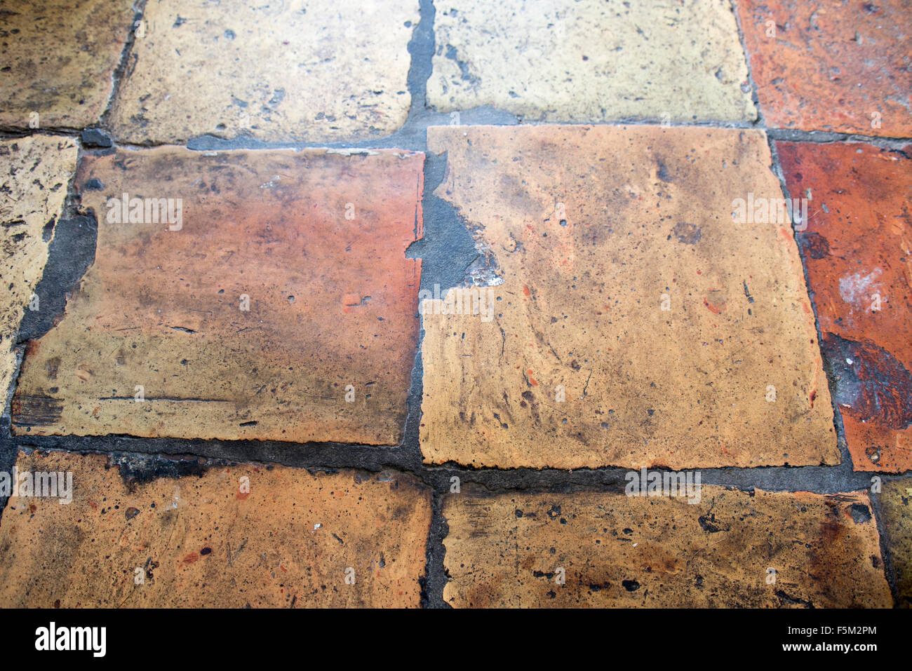 Clay floor tiled floor Stock Photo - Alamy