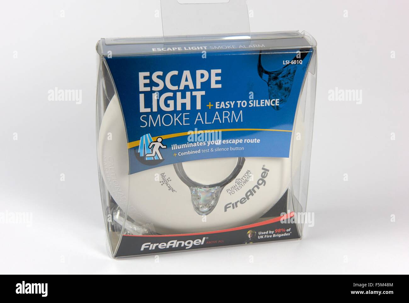 Fire angel smoke alarm with escape light Stock Photo - Alamy