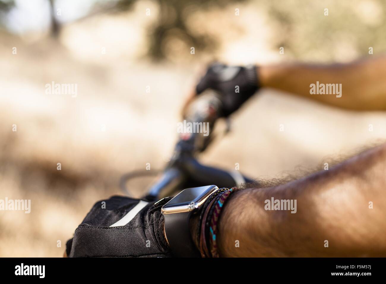 Smartwatch on male arm hi-res stock photography and images - Alamy
