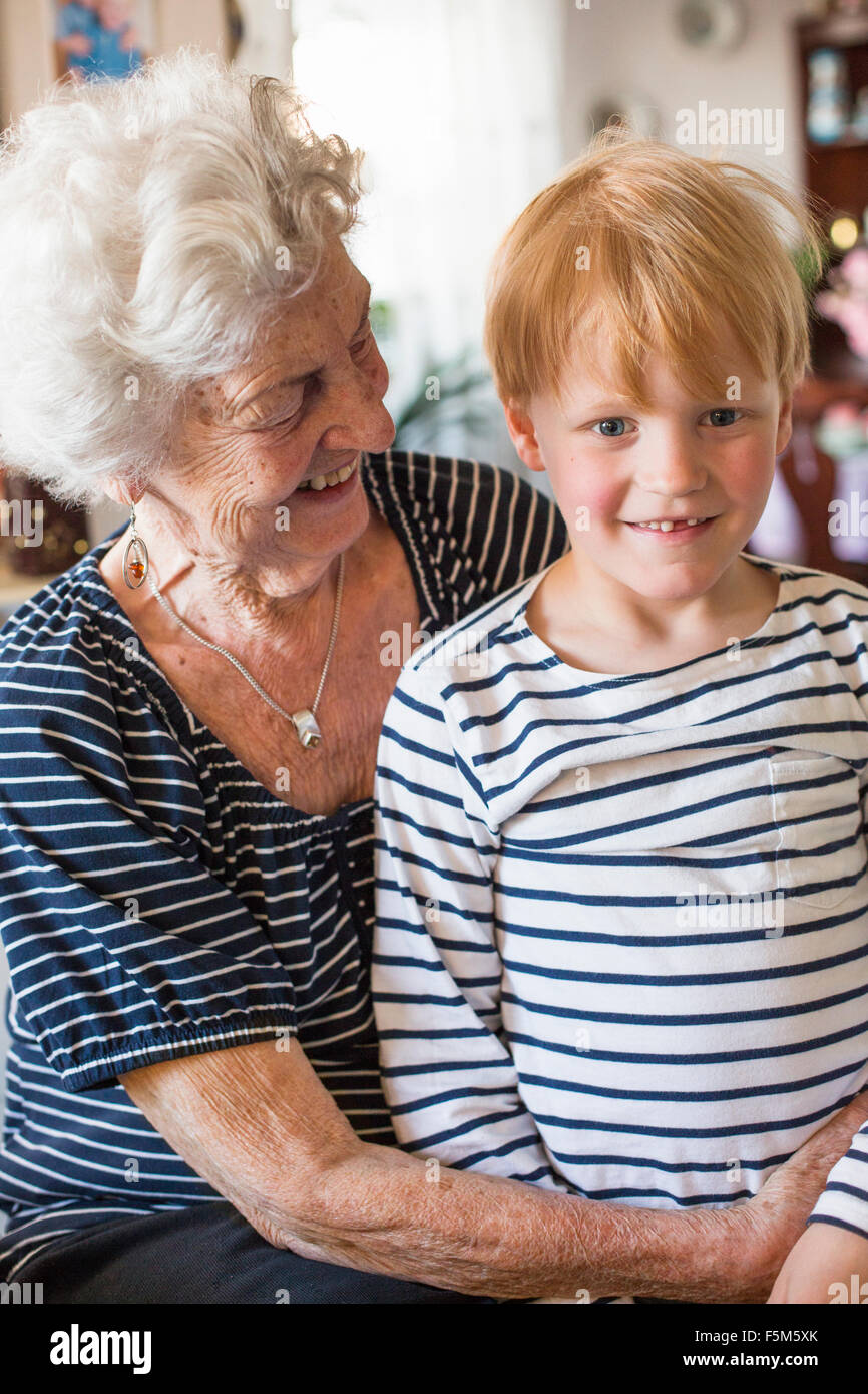Grandmother and grandson hi-res stock photography and images - Alamy