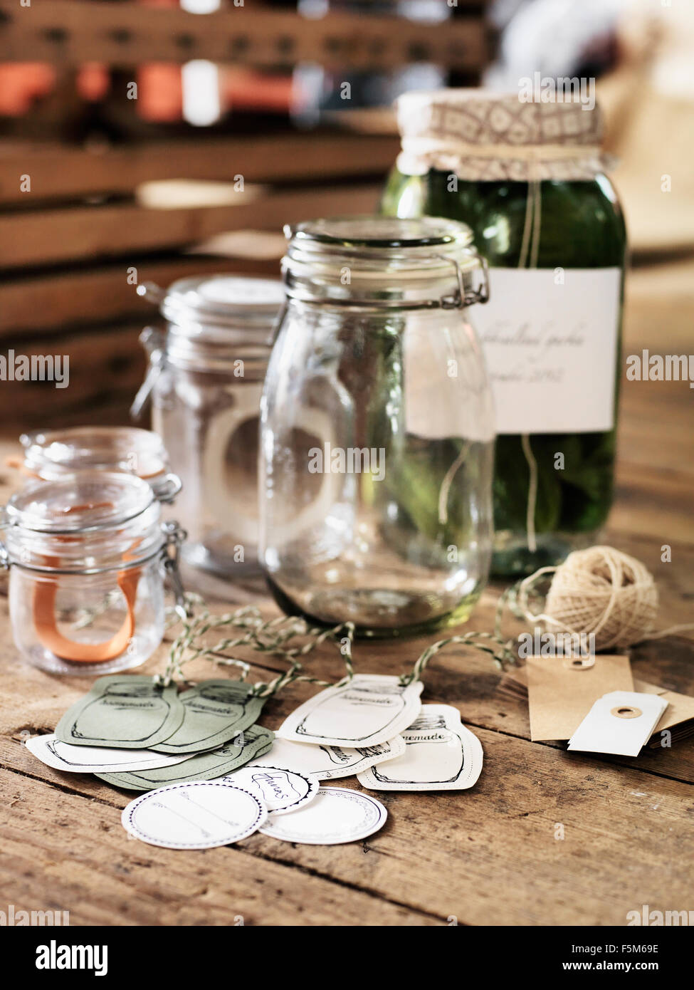 Jars of jam homemade hi-res stock photography and images - Alamy