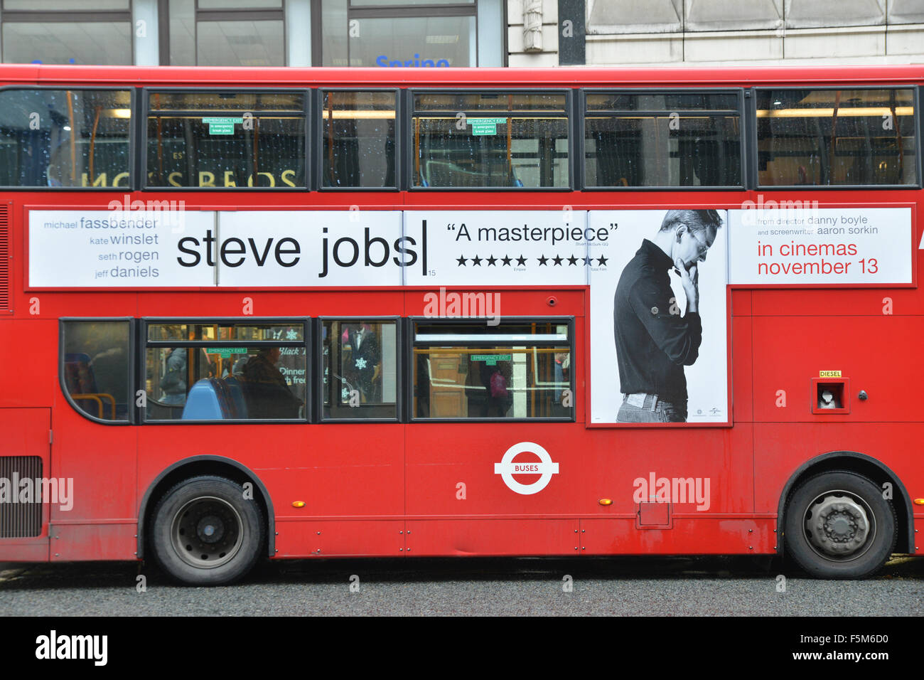 Advertising on london bus hi-res stock photography and images - Alamy