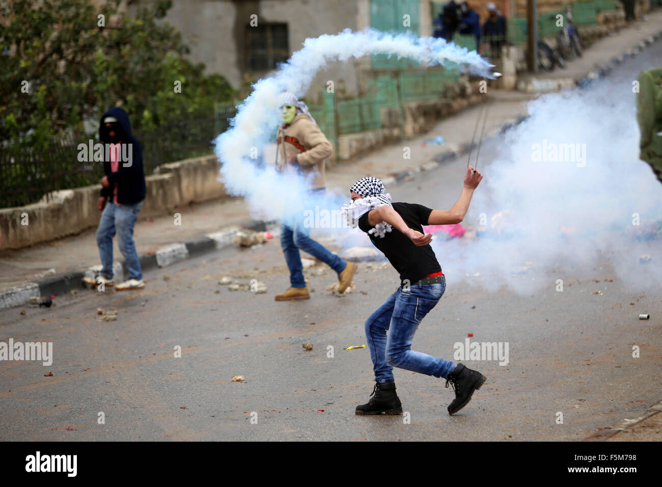 Ramallah, West Bank, Palestinian Territory. 6th Nov, 2015. A ...