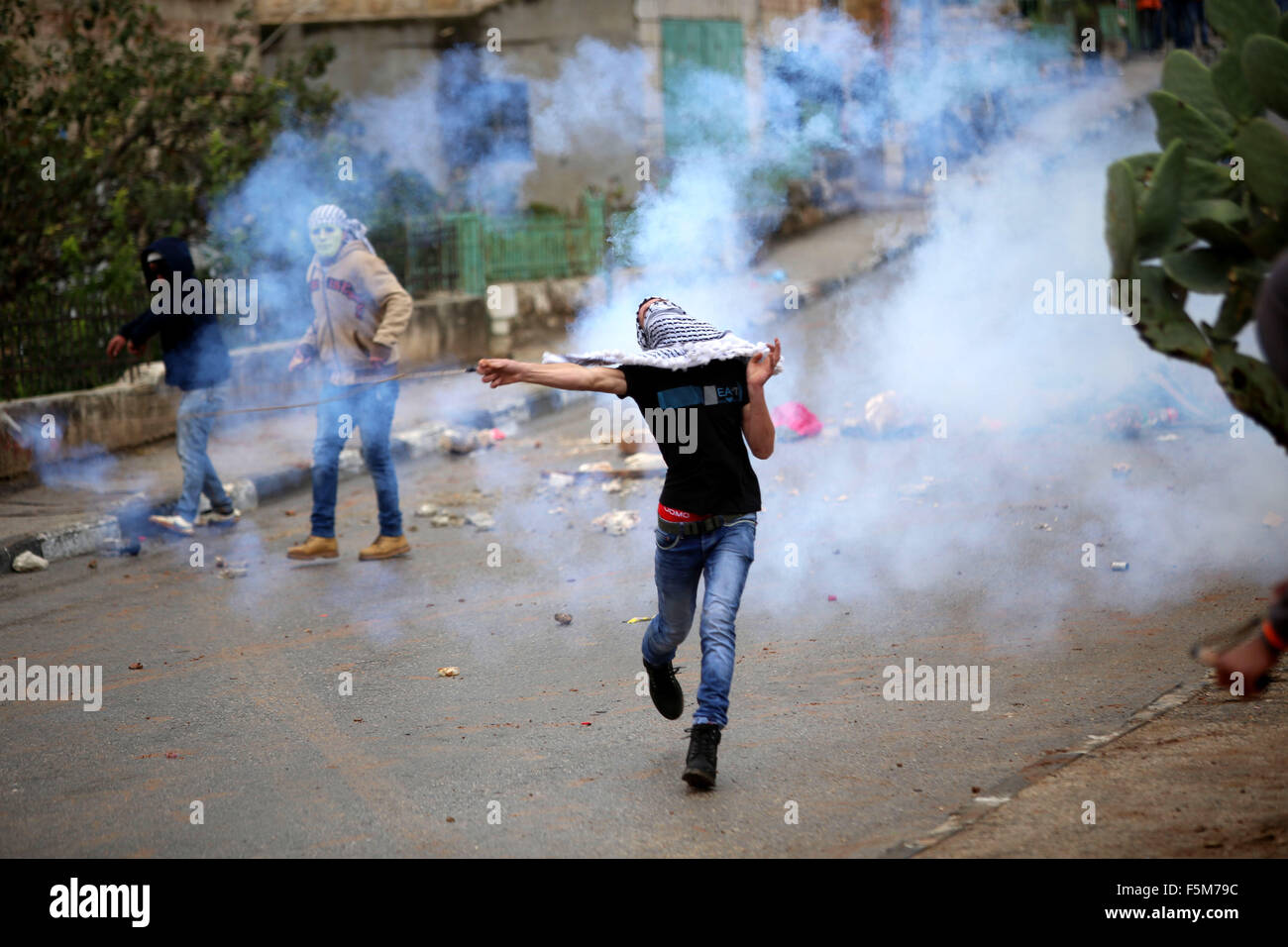 Ramallah, West Bank, Palestinian Territory. 6th Nov, 2015. A ...
