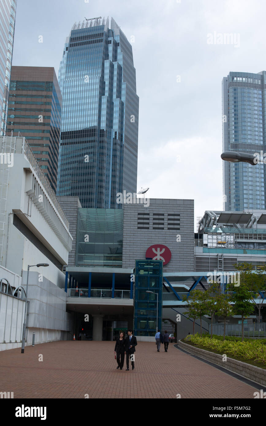 View of IFC building from the harbour front Stock Photo - Alamy