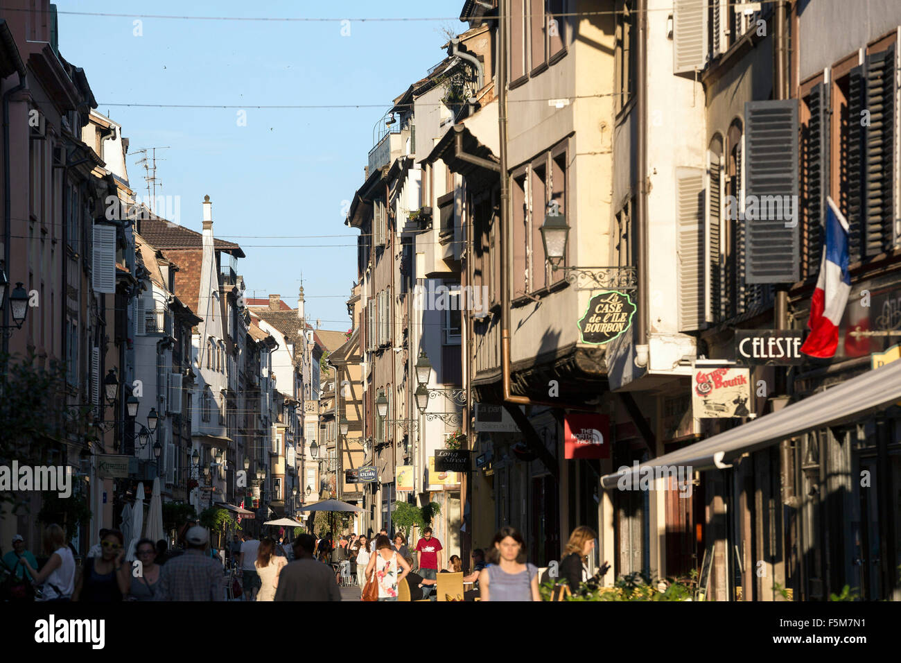 Strasbourg (Alsace region): "Grande rue" main street Stock Photo - Alamy