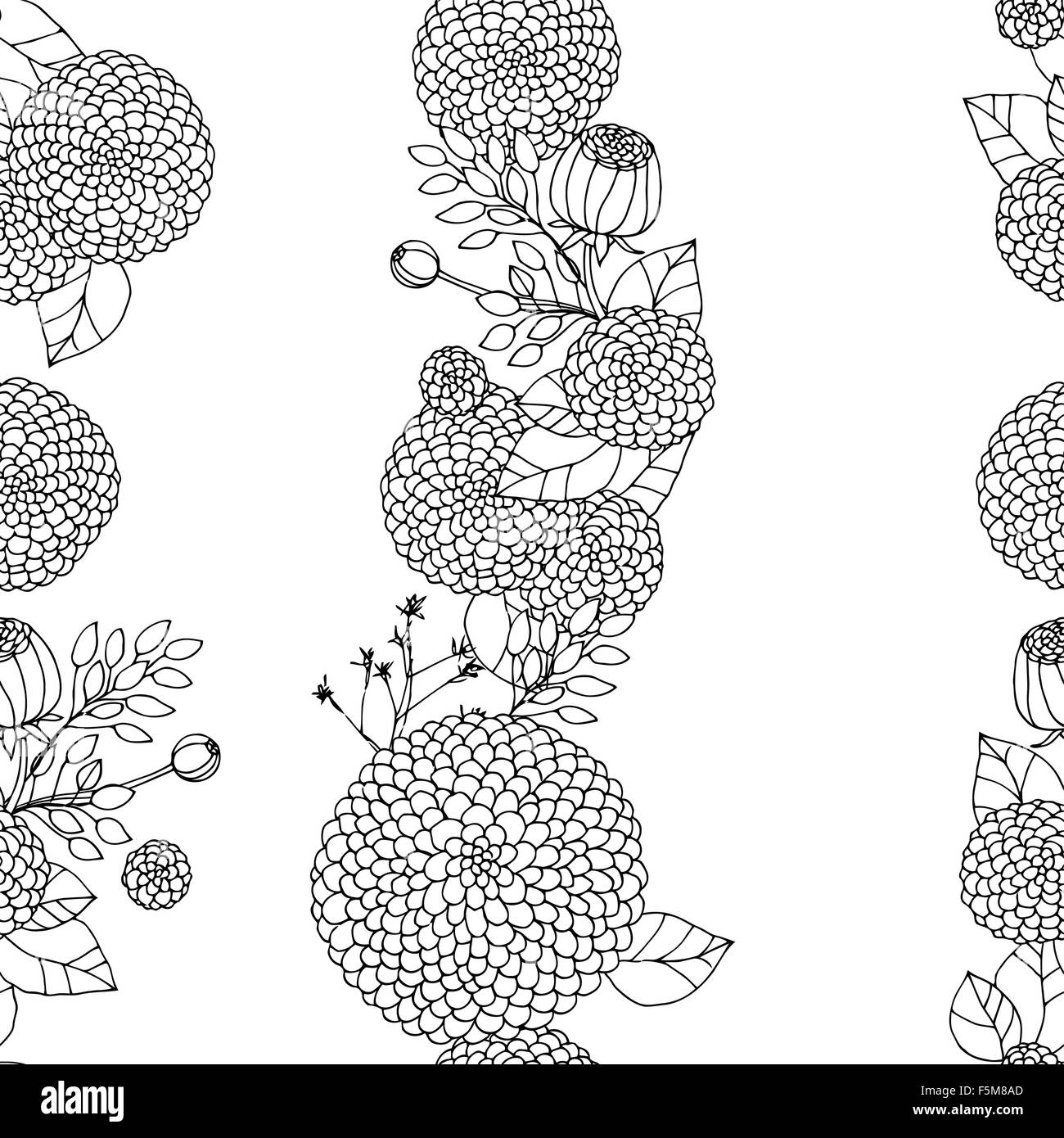 Seamless texture with asters Stock Vector Image & Art - Alamy