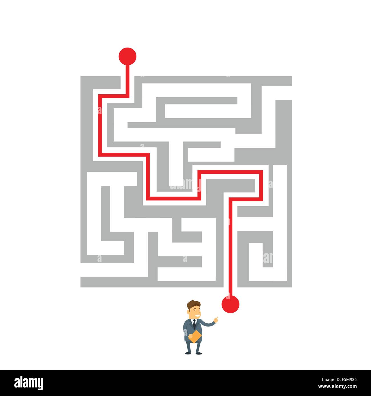 Maze pathway Stock Vector Images - Alamy